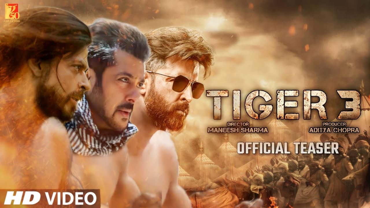 Tiger 3 Official Teaser : 3 Spy Together | Salman Khan | Shahrukh Khan ...