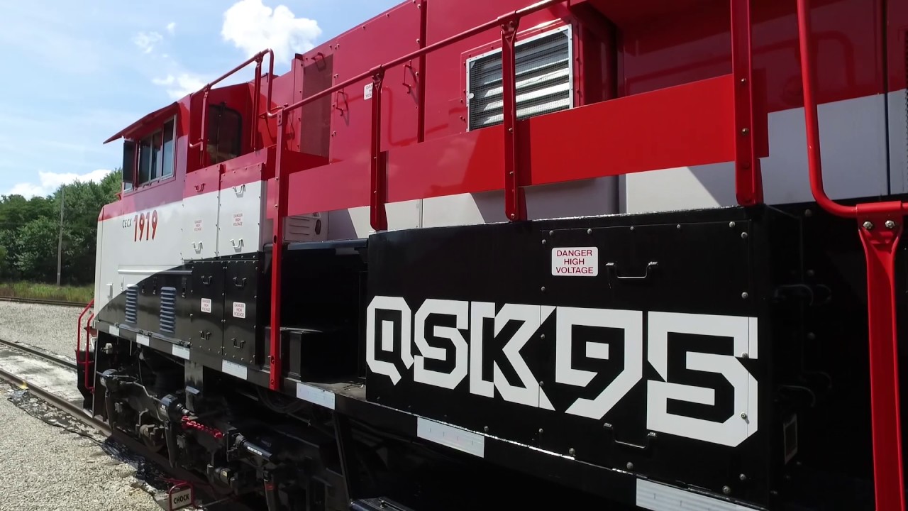 Cummins and Indiana Rail Road QSK95 Powered Field Test Locomotive - YouTube