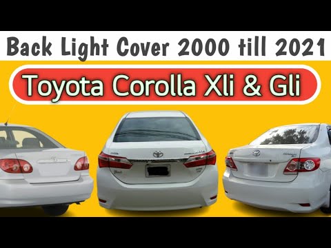Toyota Corolla Gli back light Cover | Toyota Corolla Xli Back Light ...
