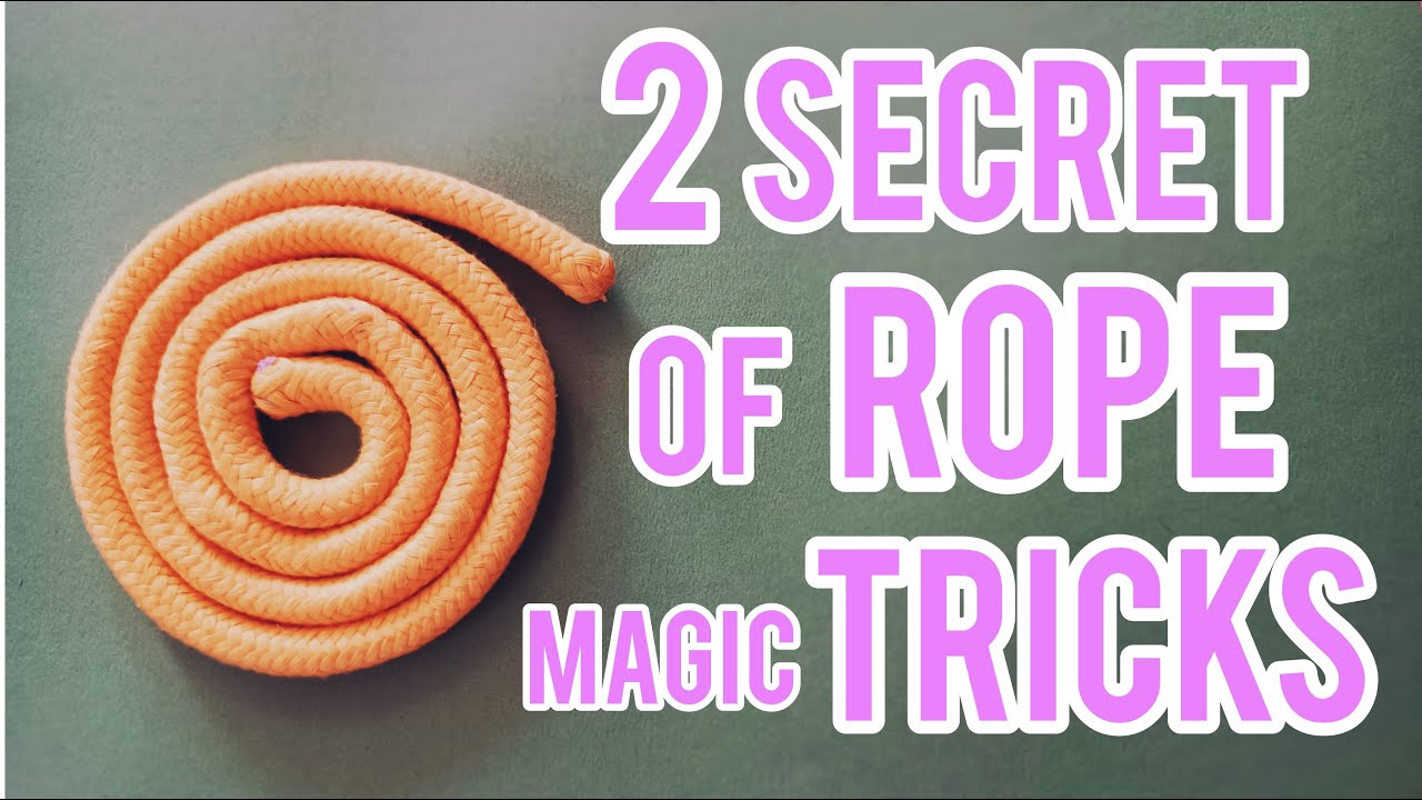 Two secrets of rope magic trick #magic #ajibshow - YouTube
