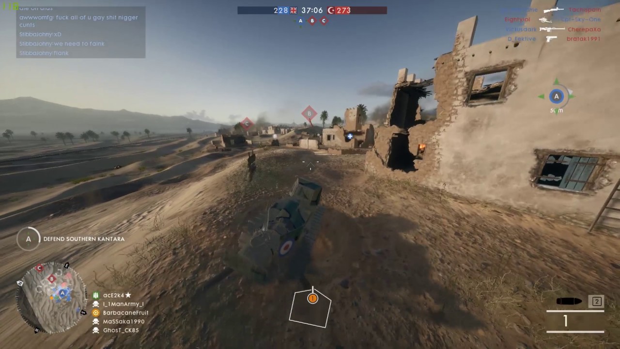 Battlefield 1, the match ends when you see the end of the round screen ...