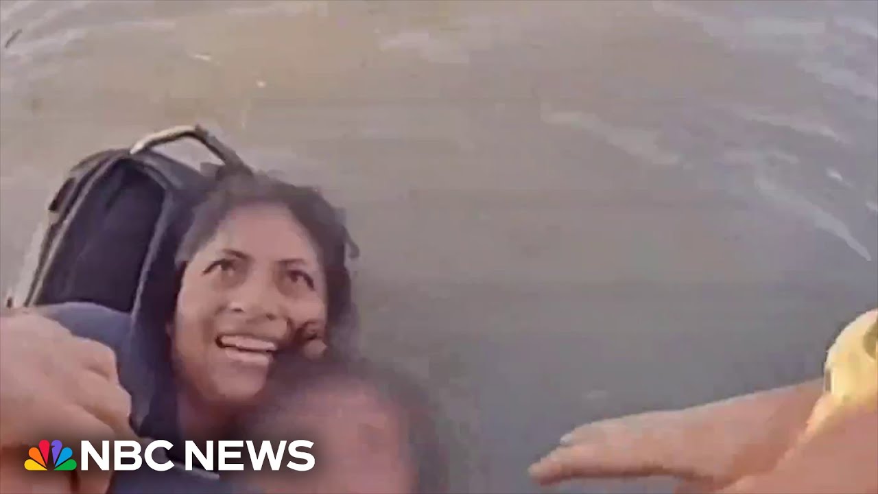 Video shows drowning migrant woman rescued by Texas law enforcement ...