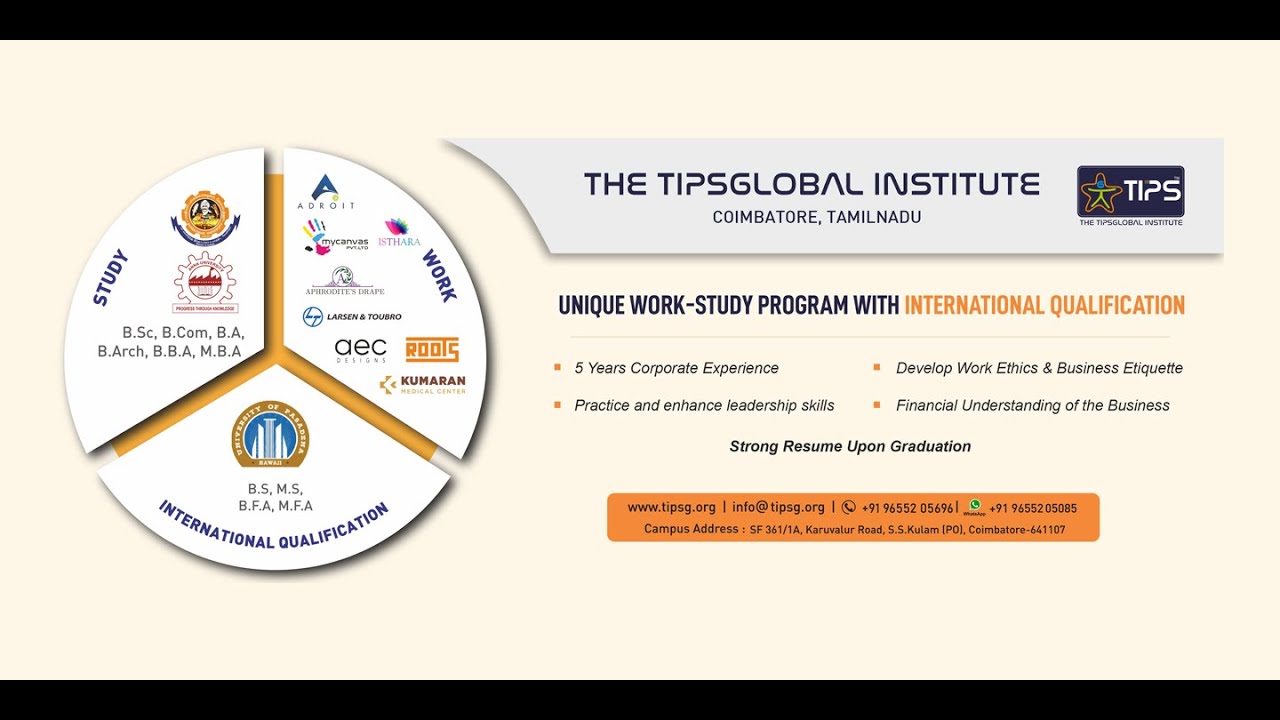 TIPSGLOBAL WORK STUDY PROGRAM - YouTube
