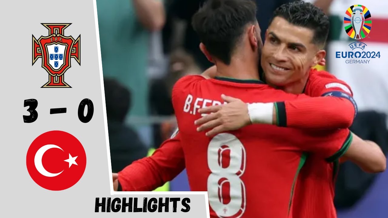 Portugal vs Turkey | All Goals & Highlights | EURO 2024 | 22/06/24 ...