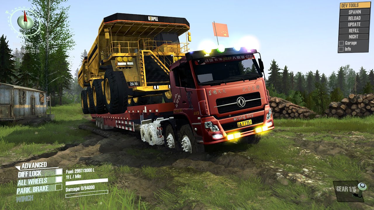 Mudrunner Spintires Mod Truck Gameplay P25 #mudrunner #mudrunnerlive # ...