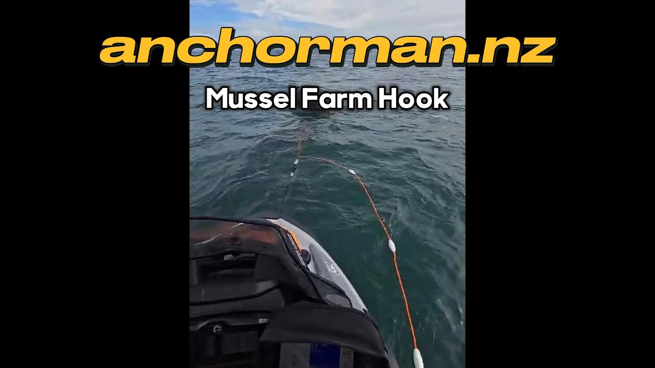 anchorman.nz -- Mussel Farm Anchoring Hook. Hassle-free fishing - YouTube