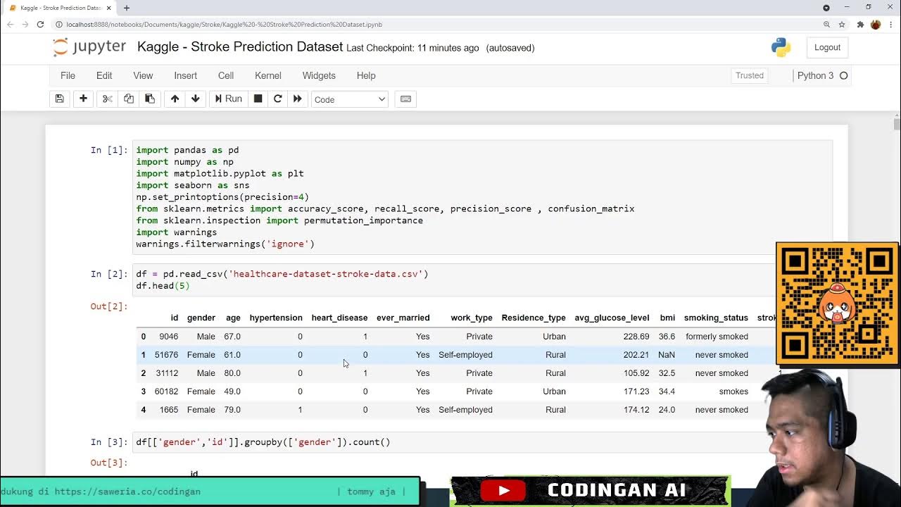 Kaggle Live Coding Stroke Prediction Dataset Part 2 Youtube