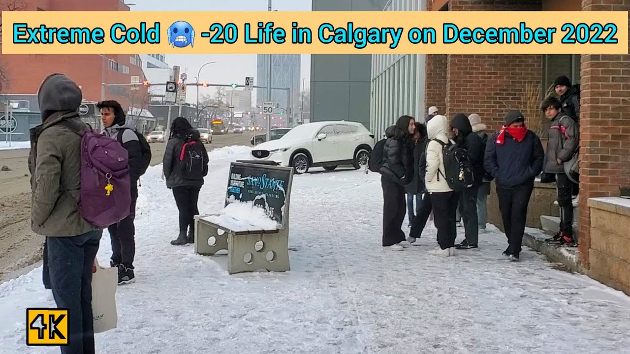 Extreme Cold Life in Calgary Alberta Canada on December 2022 #calgary # ...