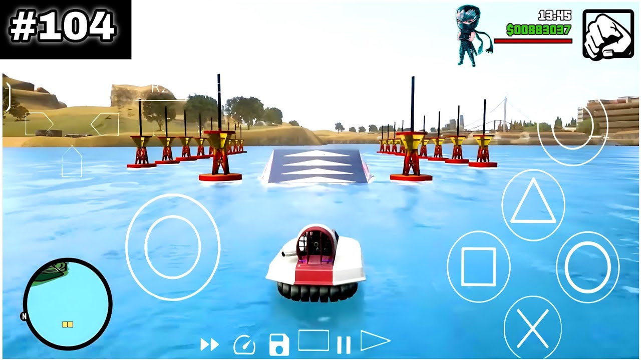 GTA SAN ANDREAS PS2 on MOBILE : GAMEPLAY #104 Boat School | Flying Fish ...