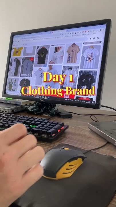 Day 1/30 of Making My Own Clothing Brand - YouTube
