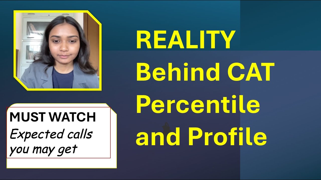 REALITY BEHIND CAT PERCENTILE AND PROFILE /IIM/CAT - YouTube