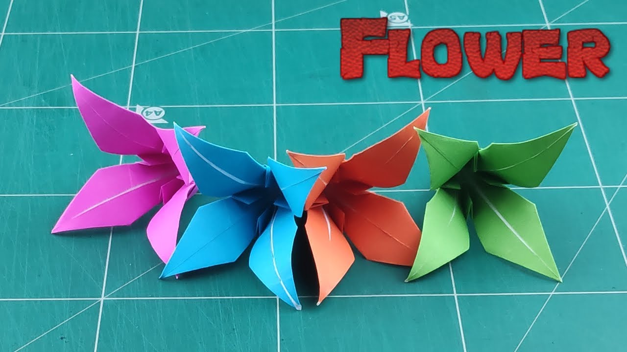 Origami 3D Paper Flowers | How To Make an Easy Flowers Tutorial | DIY ...
