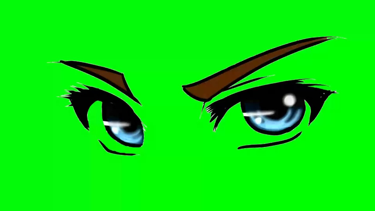 GREEN SCREEN BLINK OF AN EYE - YouTube