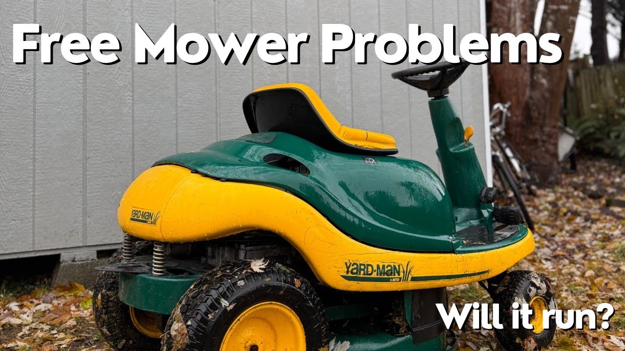 Yard Bug Riding Mower Lawn Tractor. Will it Scoot? - YouTube
