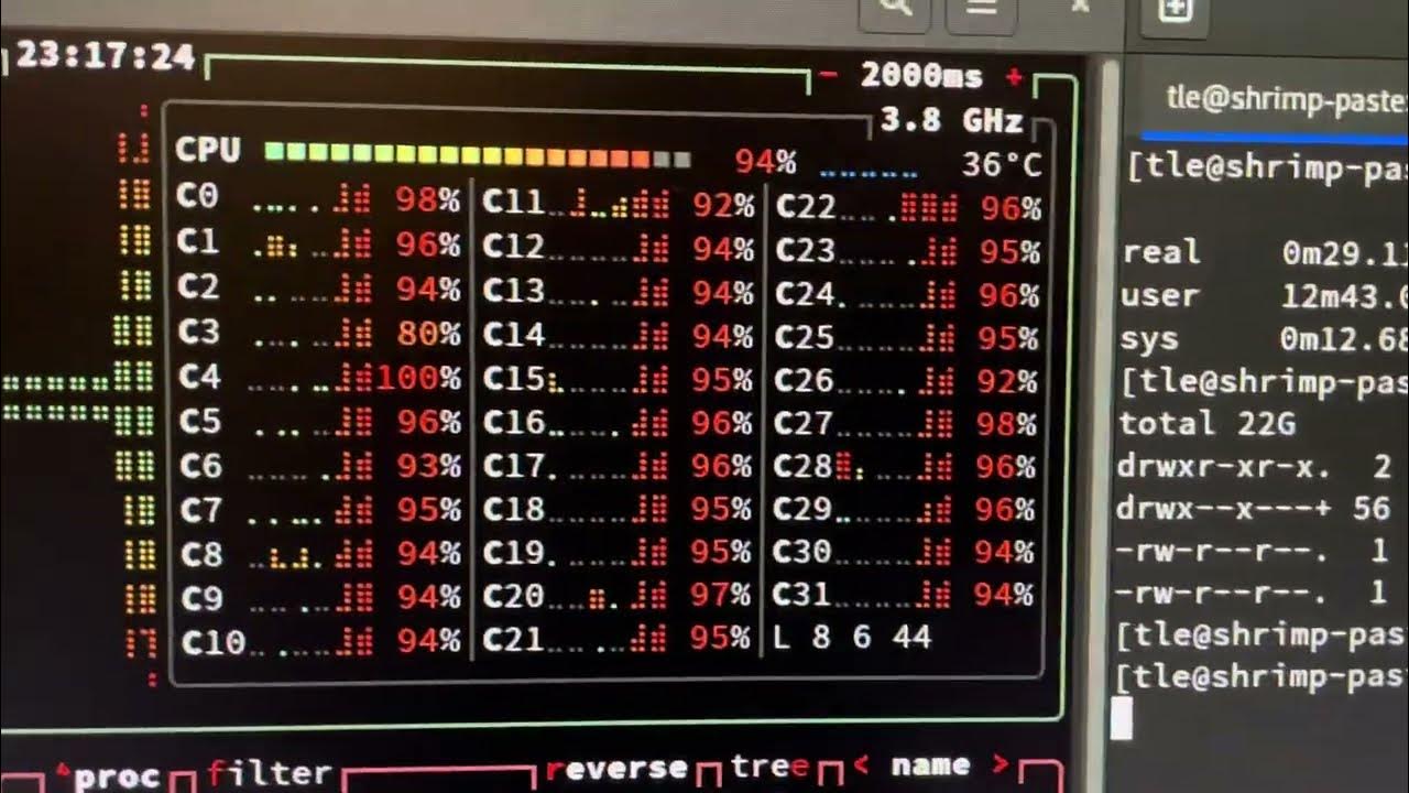 gzip vs pigz compression battle on a 8 cores IBM POWER9 workstation (Raptor Computing Blackbird ...