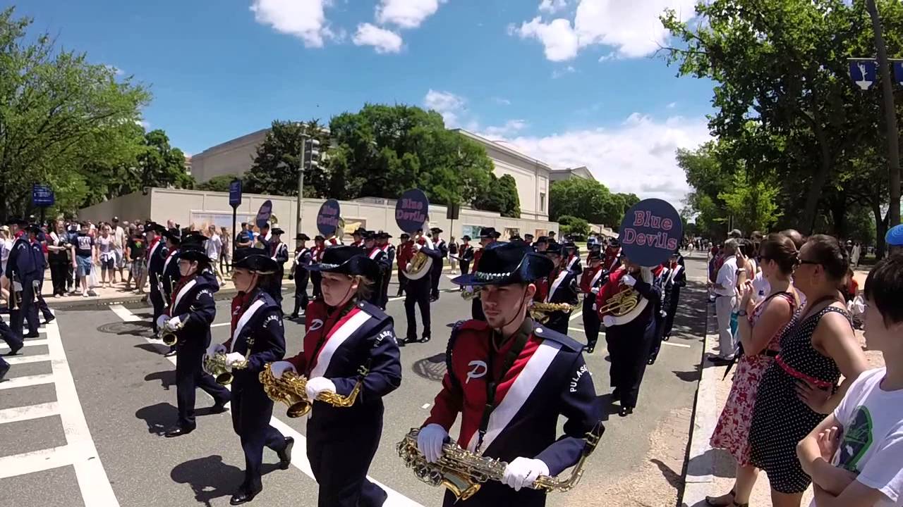 Pulaski High School New York Blue Devils 4th July DC Parade HD - YouTube