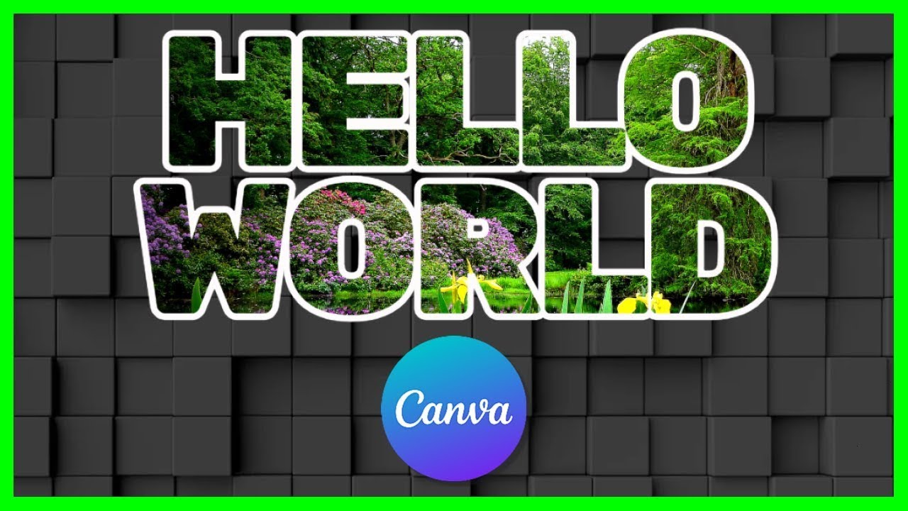 How to put an Image inside a Text in Canva | Photo inside Text Canva ...