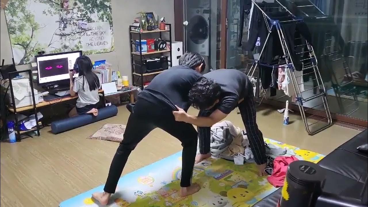 아들과 씨름 나보다 큰 아들 씨름은 기술 술먹고 사춘기아들상대 Youtube