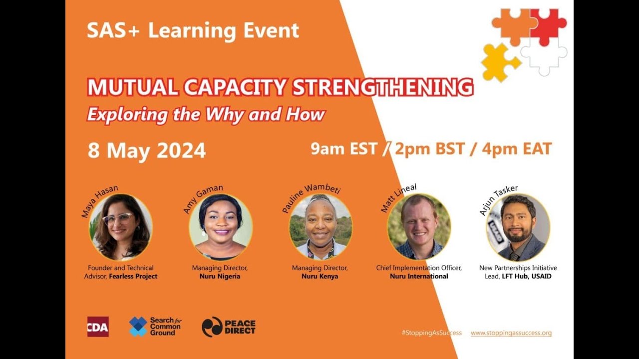 (SAS+) Mutual Capacity Strengthening Event - YouTube