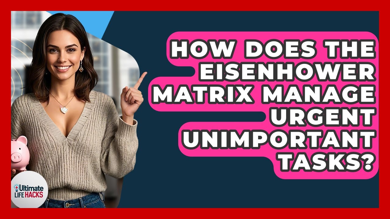 How Does The Eisenhower Matrix Manage Urgent Unimportant Tasks? - Ultimate Life Hacks - YouTube
