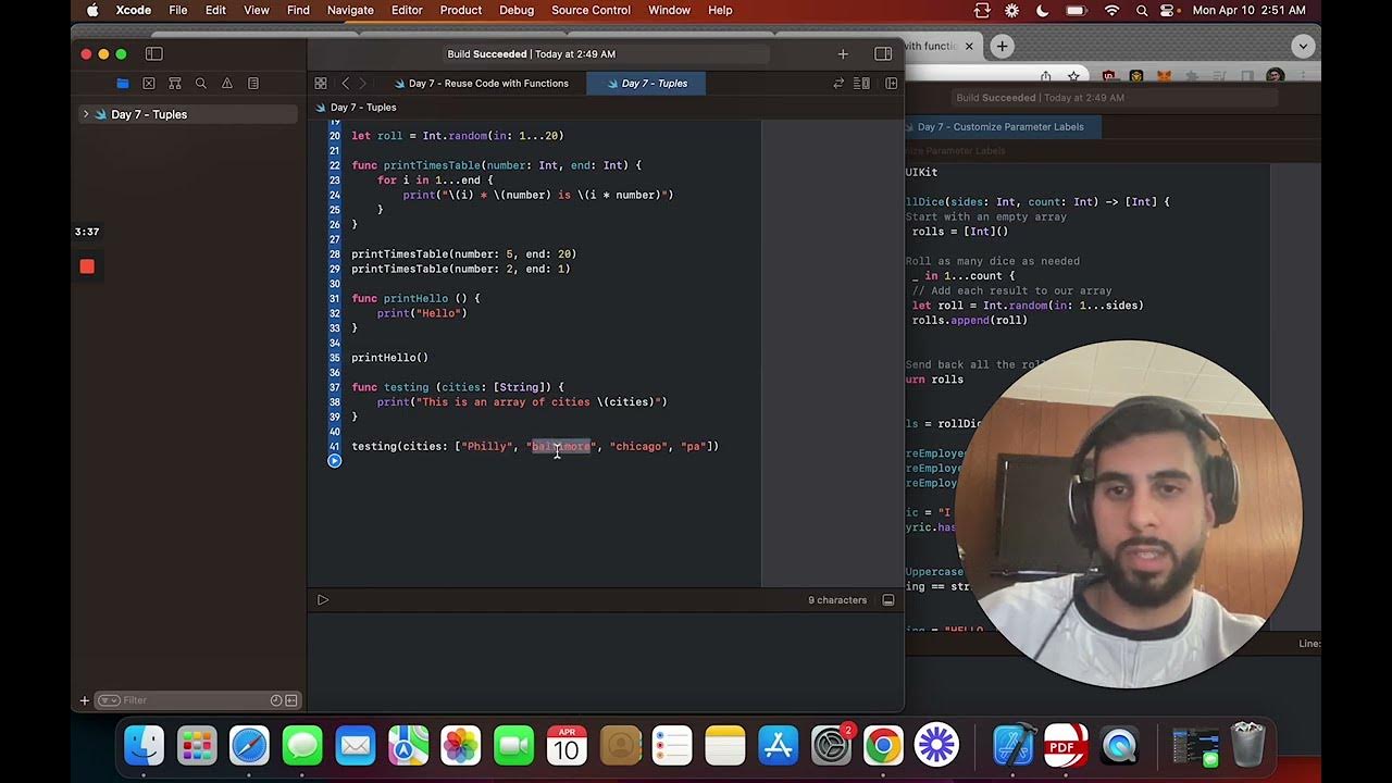 Day 7 Functions 100 Days Of Swiftui Hacking With Swift Youtube