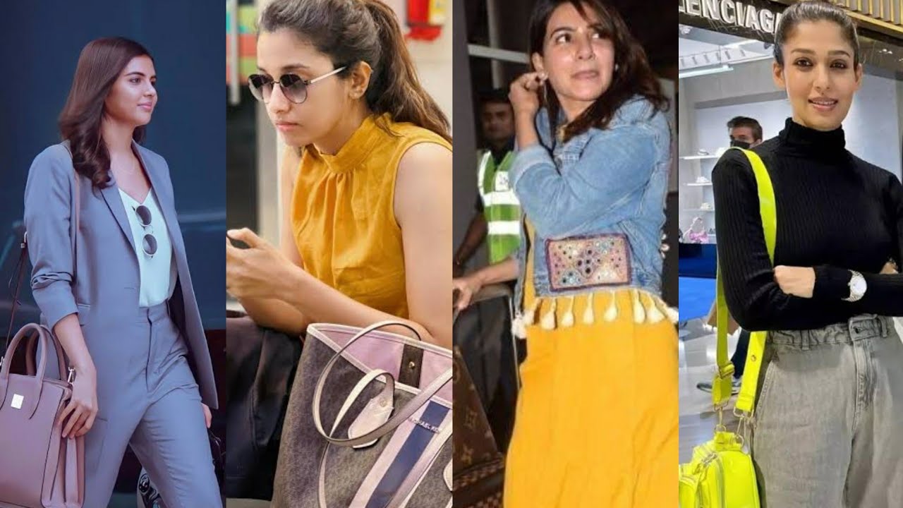 Famous Actress Handbags Collection | Sai Pallavi | Trisha | Nayanthara ...
