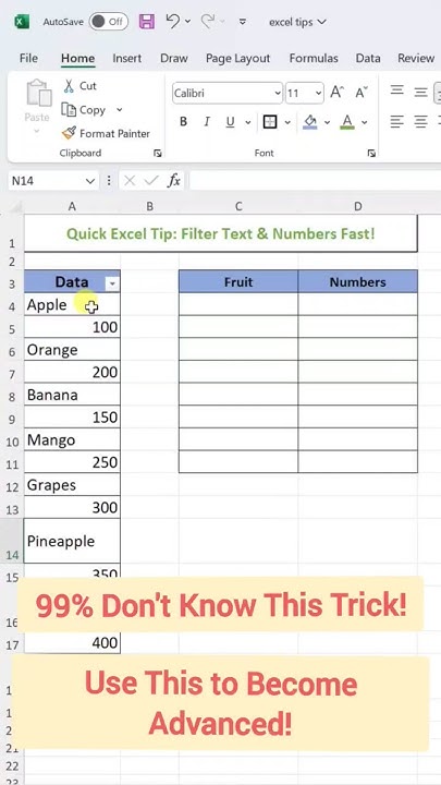 how to separate text and numbers from a single mixed column to multiple column in Excel - YouTube