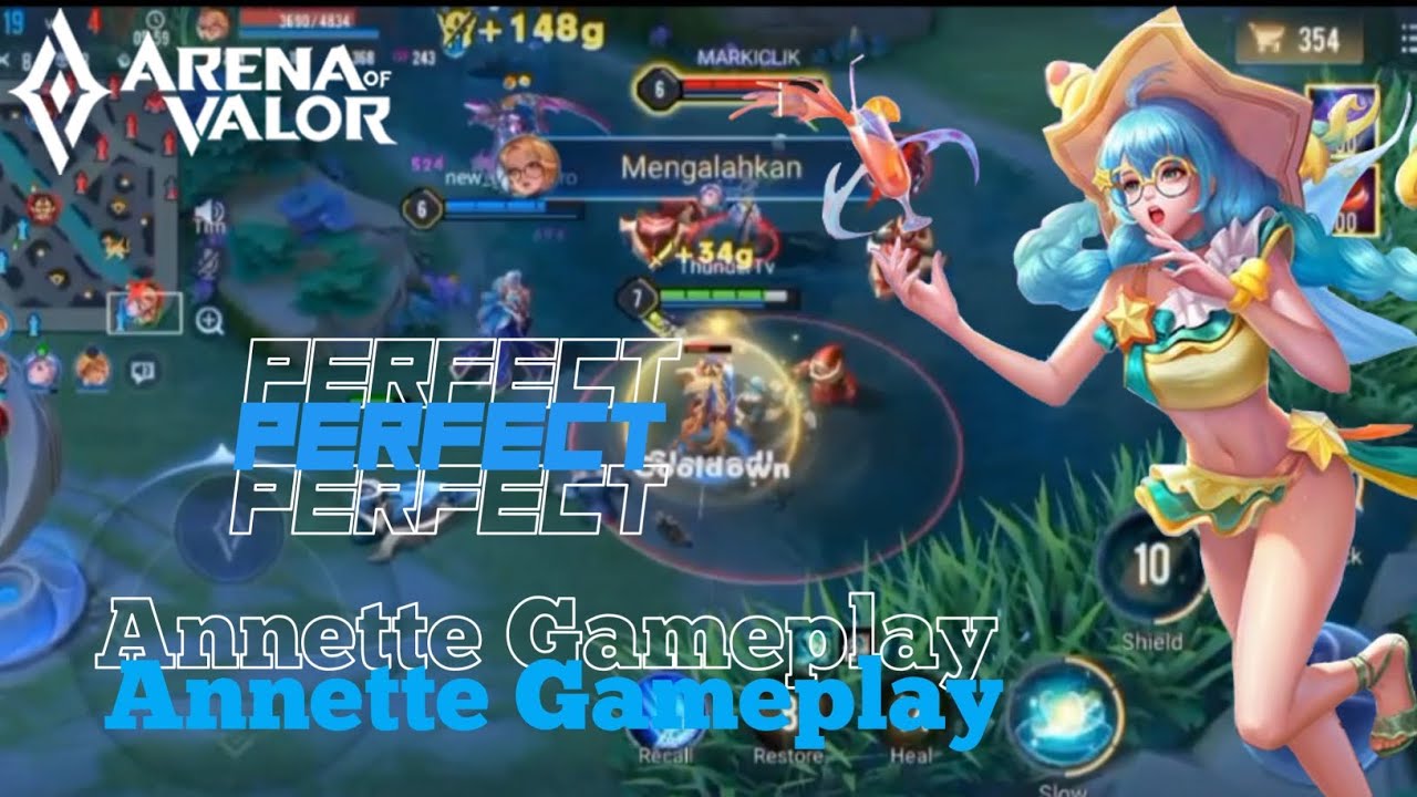 AOV : Annette GAMEPLAY || ARENA OF VALOR - YouTube