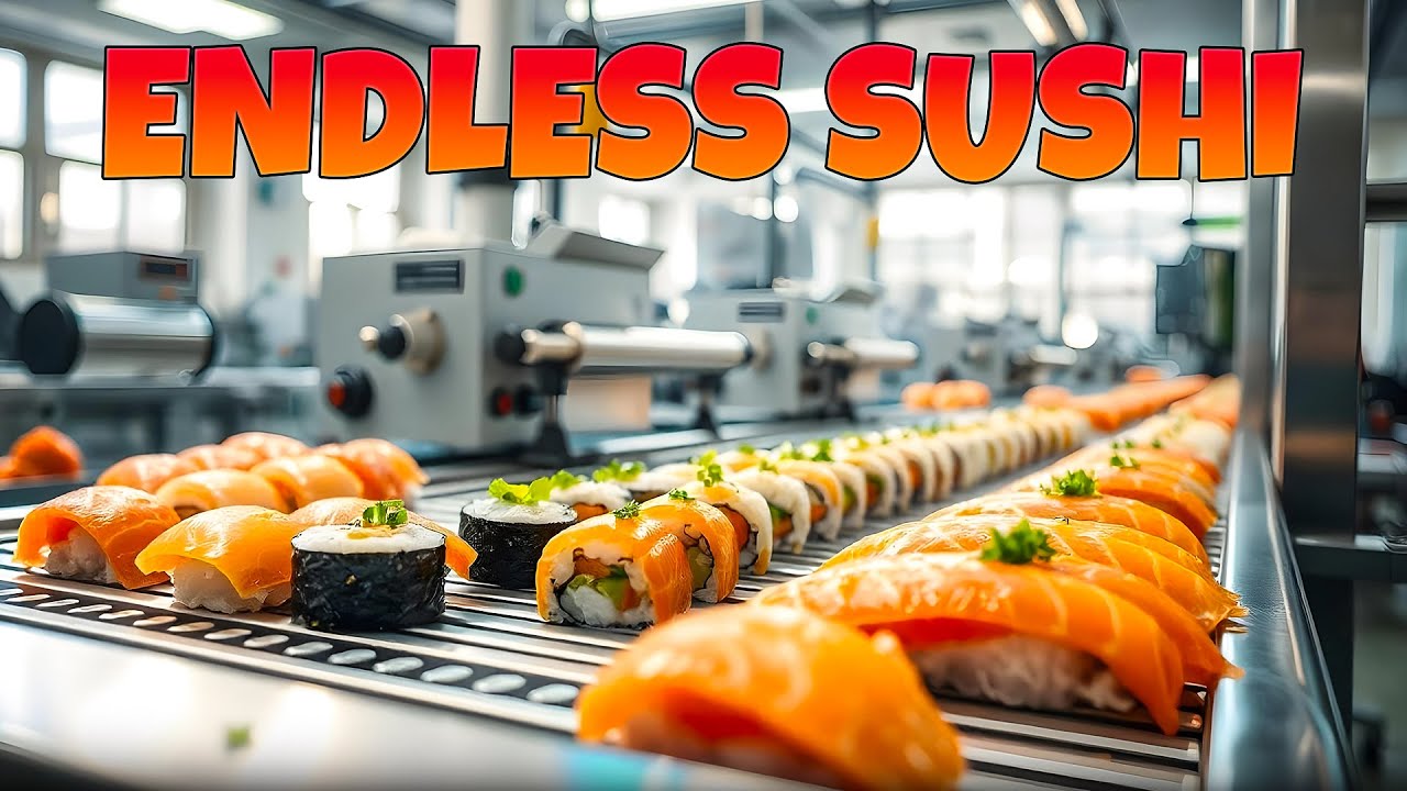 How Millions of Sushi Rolls are Produced in a Factory - YouTube