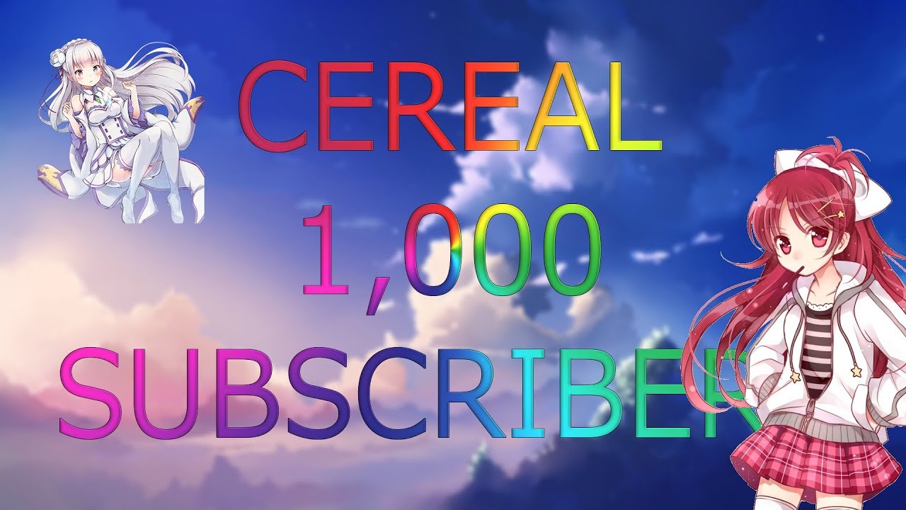 Weeb makes cereal for 1000 Subscribers!!! - YouTube