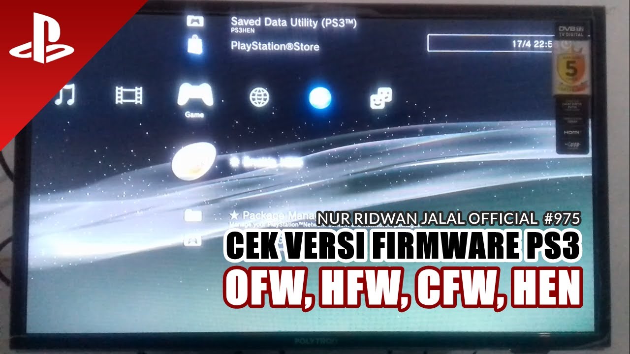 #975 // CARA CEK VERSI FIRMWARE PS3 - YouTube