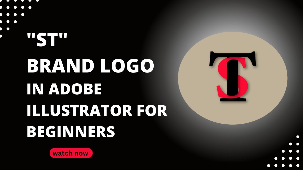 Create Letters "s" &"t" Logo design || shape builder tool || in ...