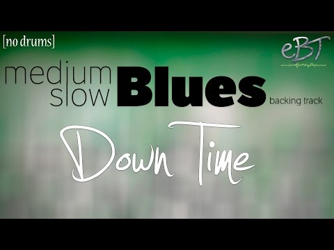 Medium Slow Blues Backing Track in A Major | 65 bpm [NO DRUMS]