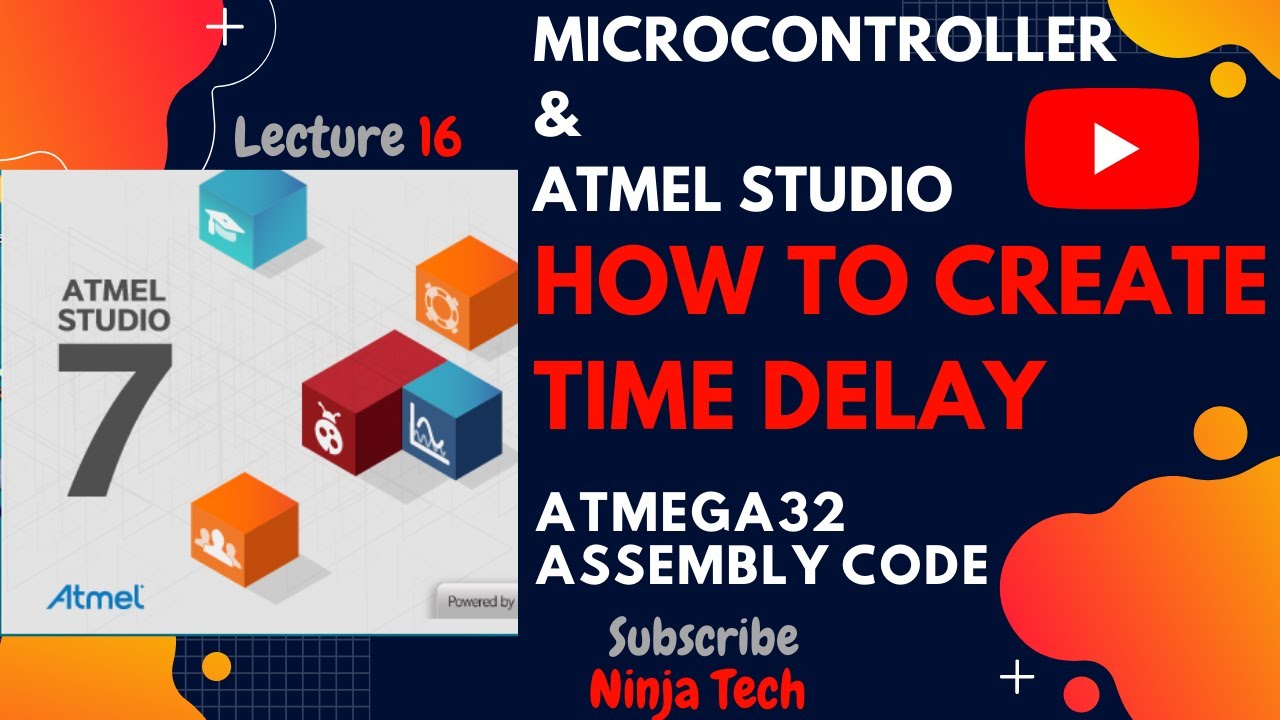 DELAY In Atmega32 Using ATMEL STUDIO 7 Assembly Tutorial Part 16 DELAY In Atmega32 Using ATMEL STUDIO 7 Assembly Tutorial Part 16