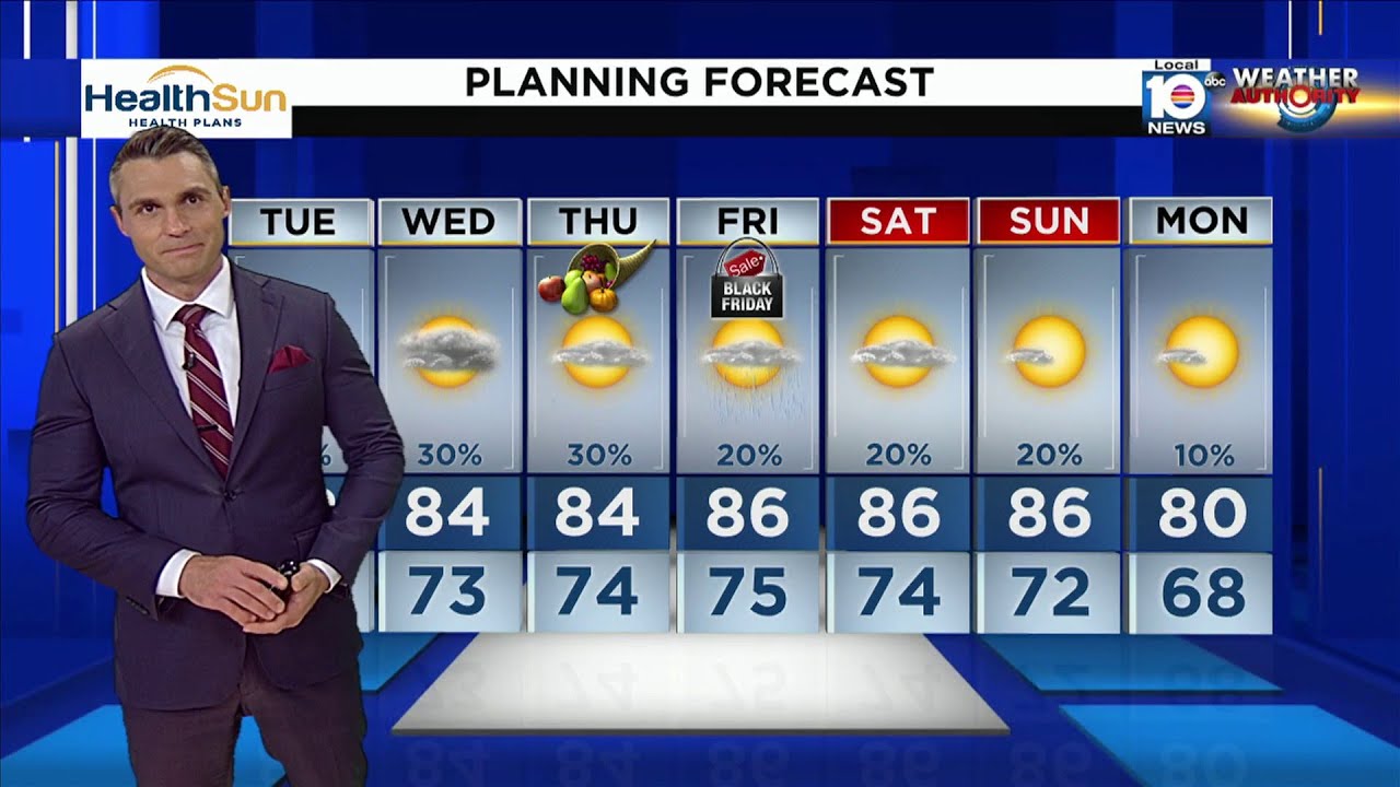 Local 10 News Weather: 11/22/22 Afternoon Edition - YouTube