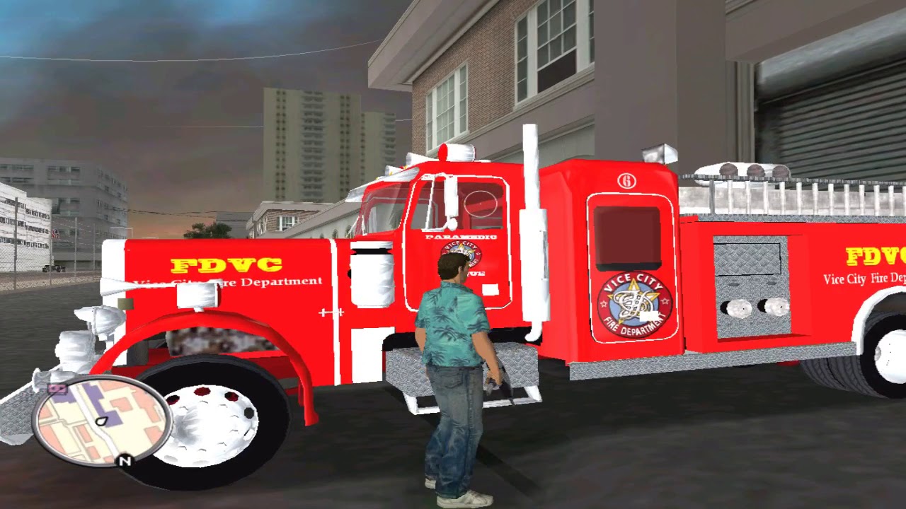 GTA Vice City - (Peterbilt Fire Truck on Secret Location) Find Red Fire ...