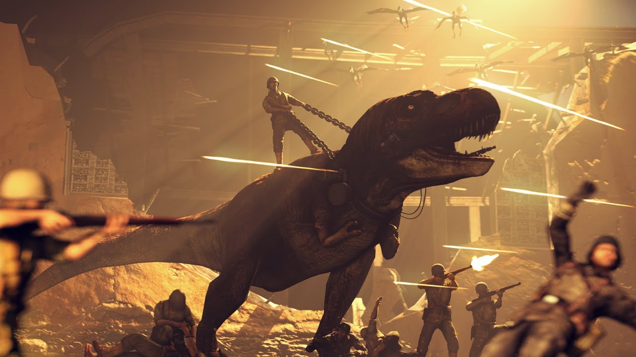 Dino D-day: Survive The Nazi Dinosaurs! - YouTube