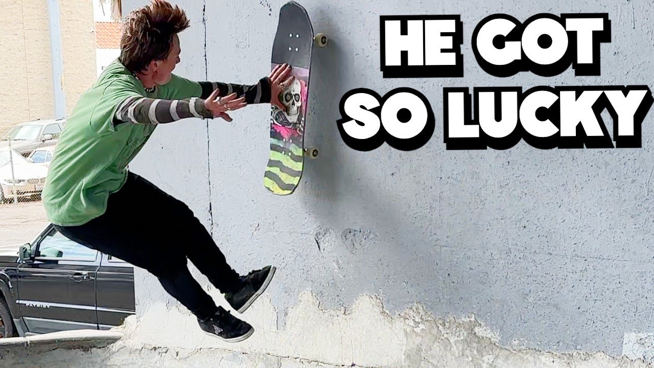 Skater Pushes Himself Hard - YouTube