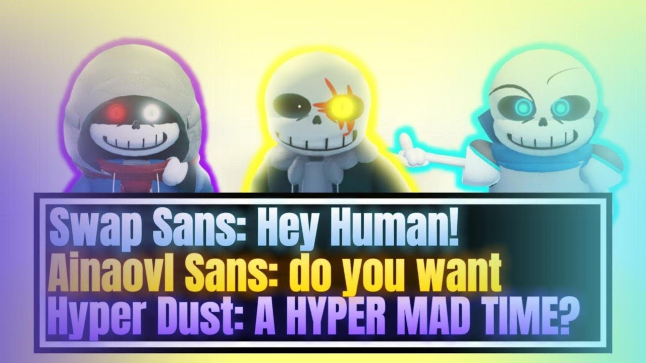 [Undertale legacy Fight timeline 3] - [Swap Sans, Hyper Dust Sans ...