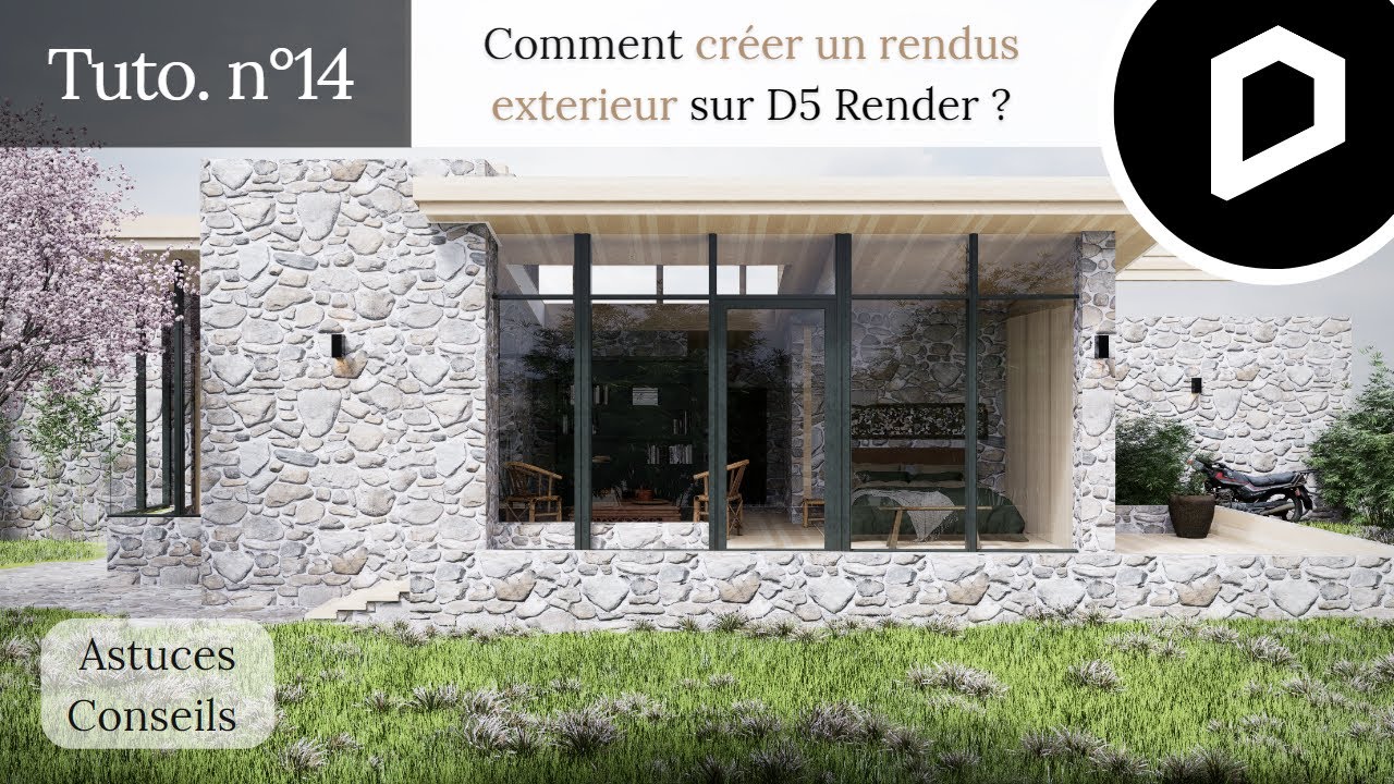 Tutoriel n° 14 - Comment faire un rendu extérieur sur D5 render ? (jour ...