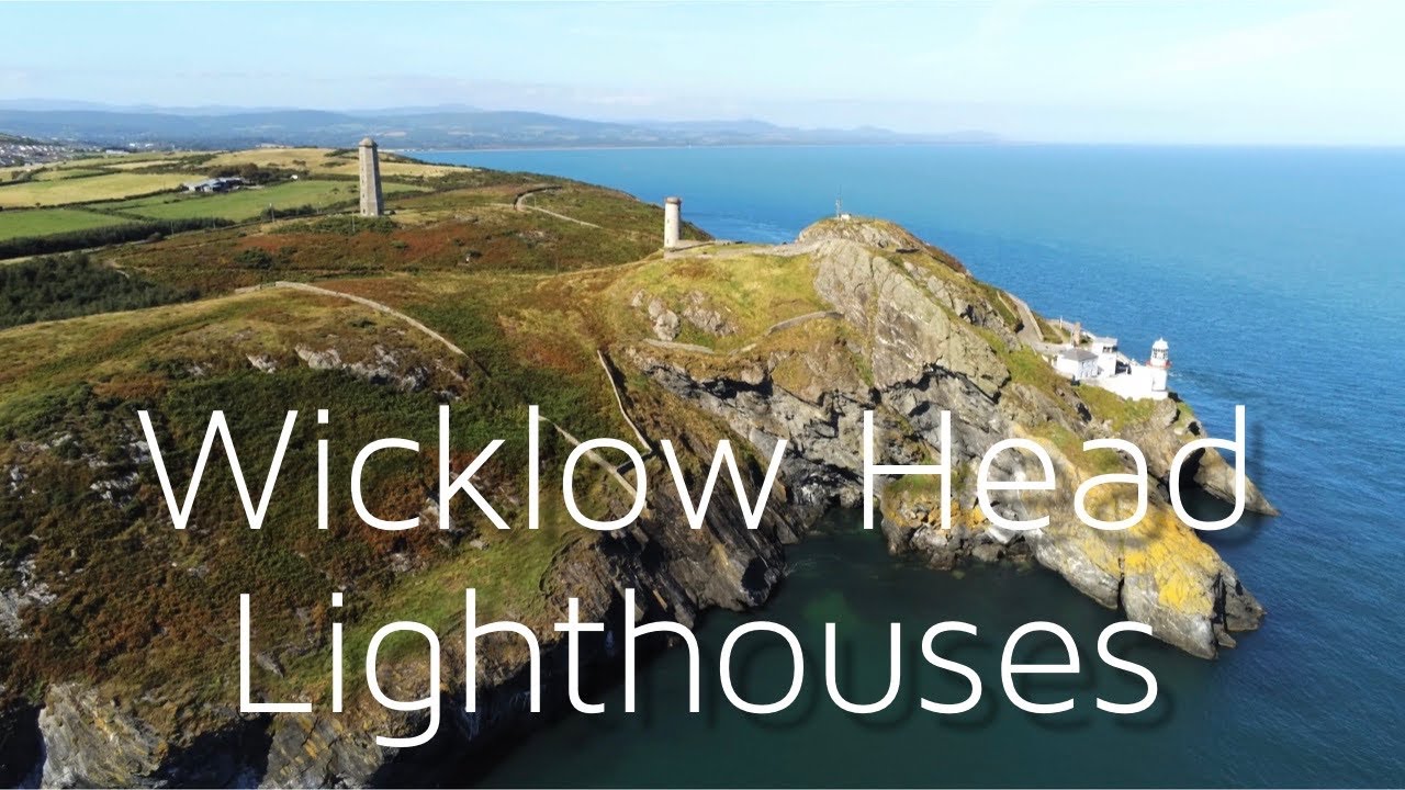 Wicklow Head Lighthouses | County Wicklow | Ireland | 4K Aerial Film ...