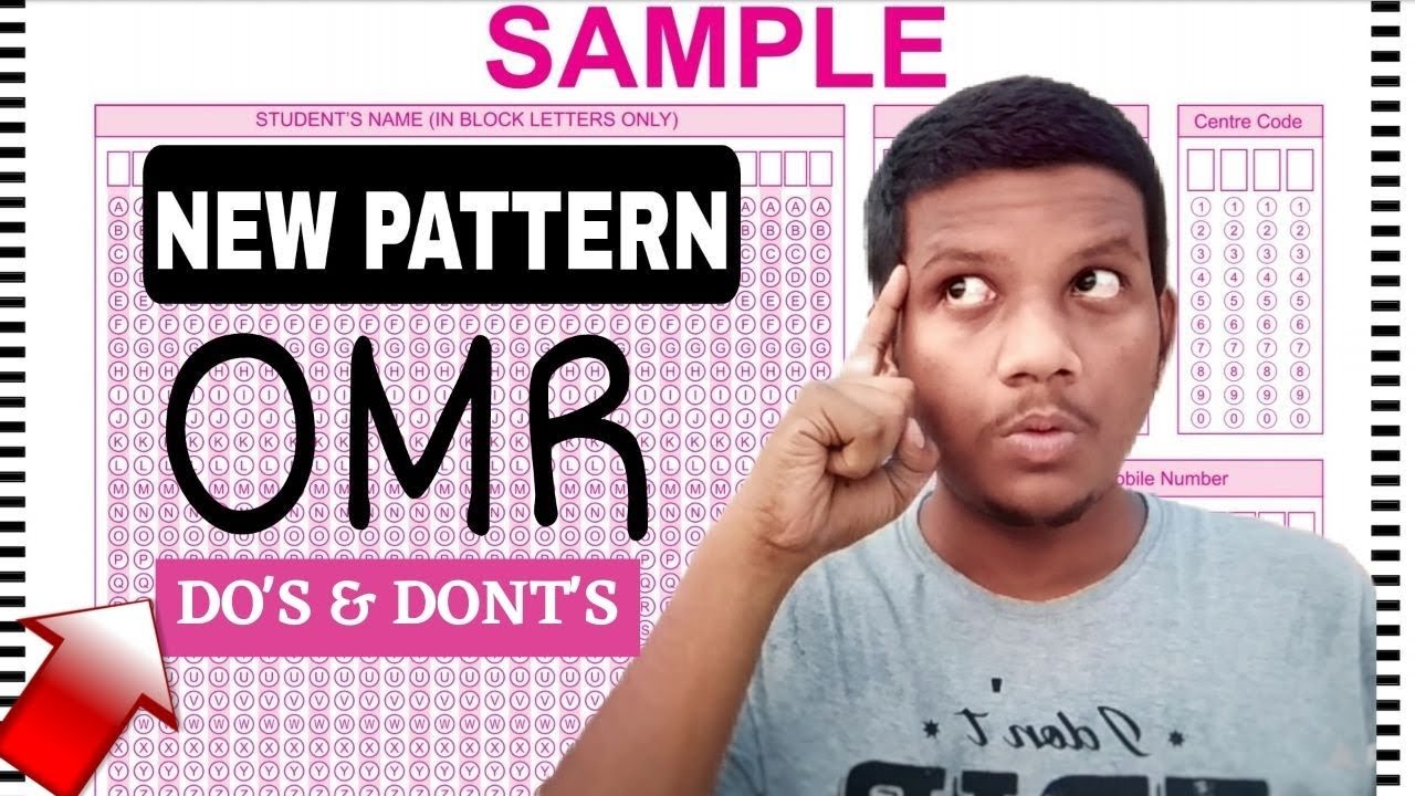 How To Fill Neet NEW PATTERN OMR SHEET | Sample OMR | Neet 2021 Latest ...