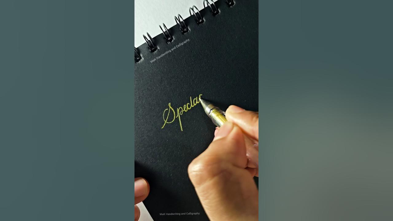Writing " Spectacular" in beautiful cursive handwriting #shortsfeed # ...