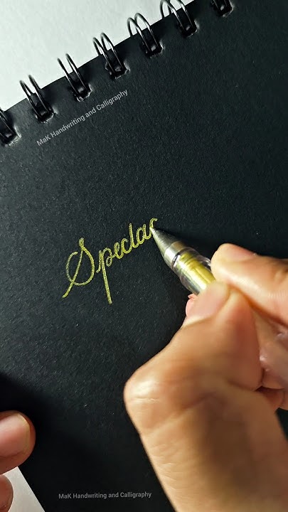 Writing " Spectacular" in beautiful cursive handwriting #shortsfeed # ...