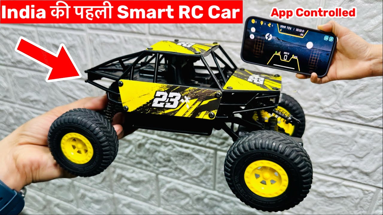 India की First Smart RC Car 🔥।App Controlled RC Car Unboxing & Testing ...