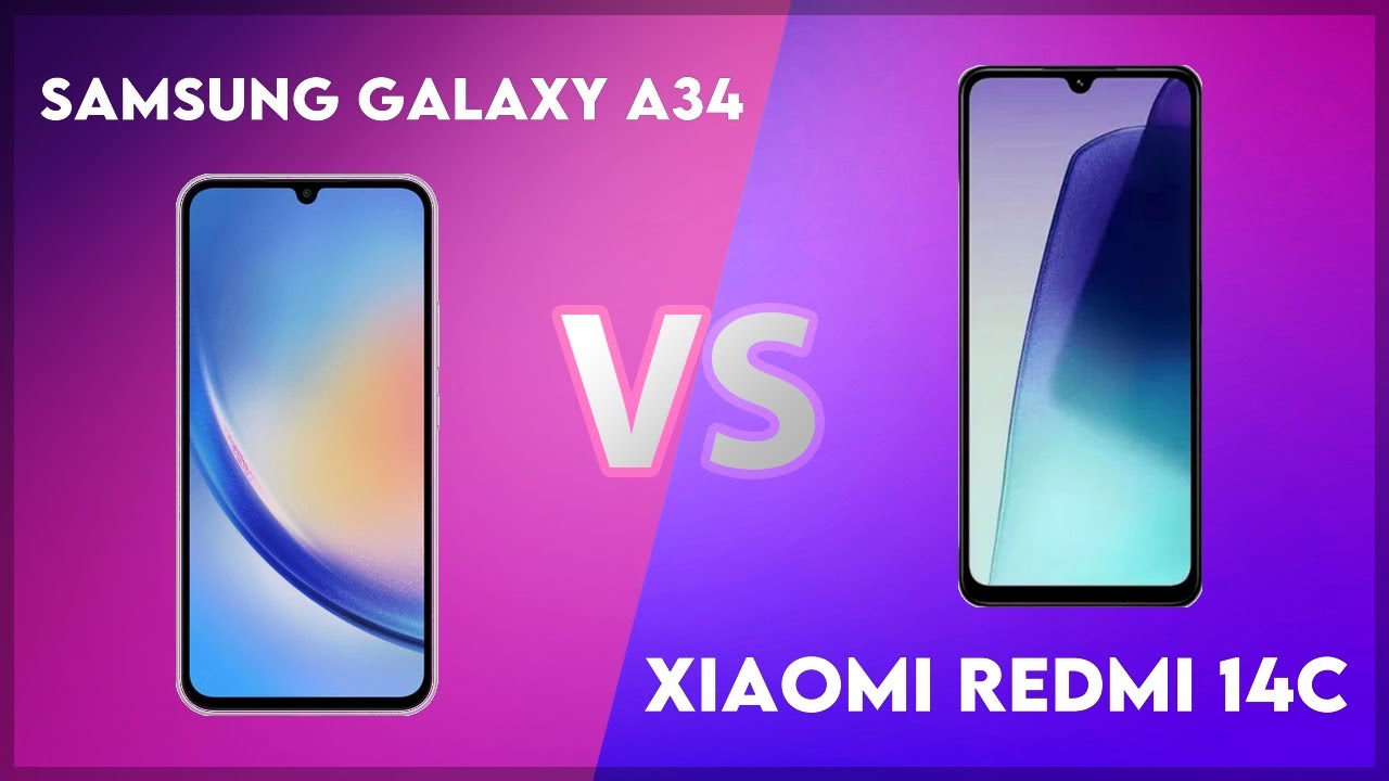 Samsung Galaxy A34 vs Xiaomi Redmi 14C Technical Comparison - YouTube
