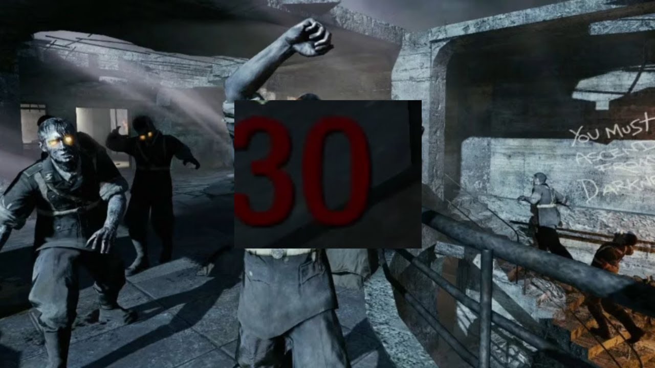 BO1 Nacht Der Untoten 3 Player Flawless Round 30 - YouTube