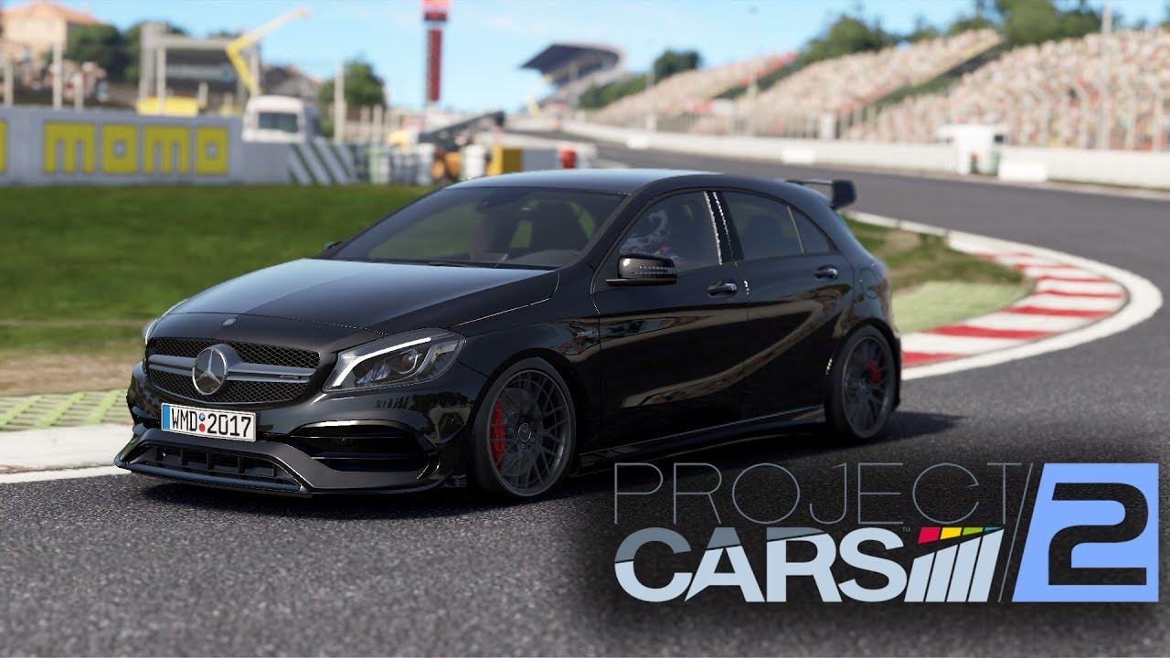 Project CARS 2 - Mercedes AMG A45 @ Barcelona-Catalunya - YouTube