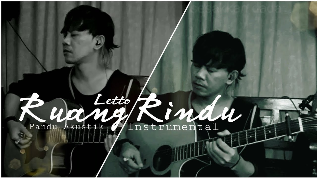 RUANG RINDU | letto | Instrumental Guitar With Lyrics - YouTube