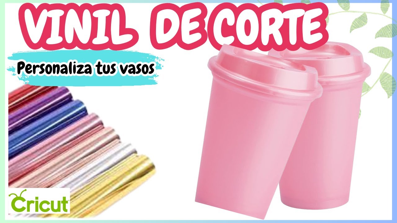 ¡Personaliza tu vaso con vinil adhesivo fácil y rápido! - YouTube